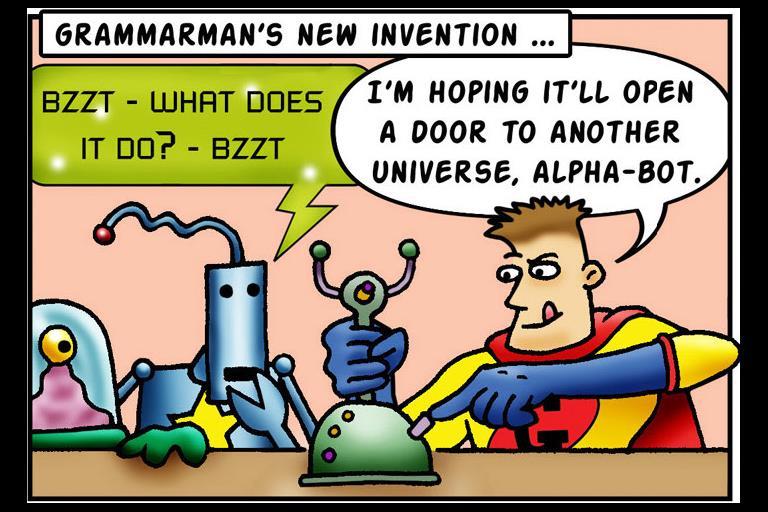 Grammarman: Episode 23—Nam-Ramm-Arg | Teaching tool | Onestopenglish